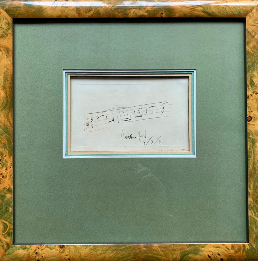 Les premières mesures du Boléro esquissées par Maurice Ravel – Traces ...