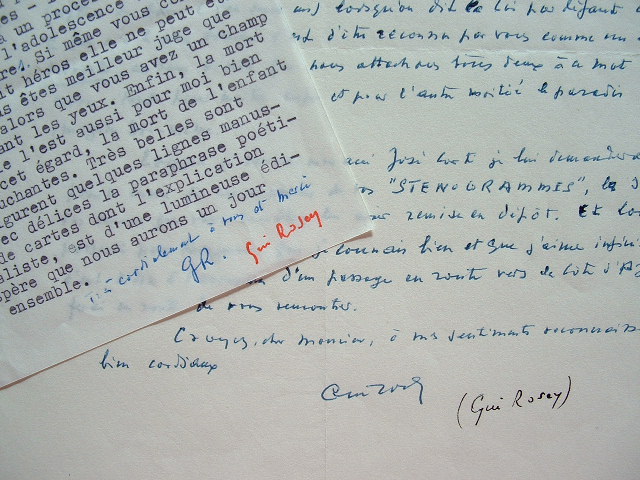 Le poète surréaliste Gui Rosey se joue de la mort. – Traces Écrites ...