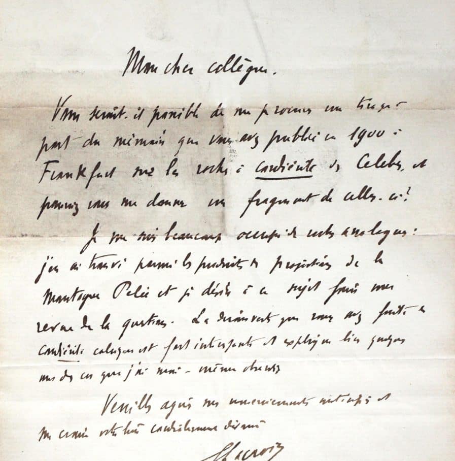 Le volcanologue Alfred Lacroix étudie les roches de la Montagne Pelée ...