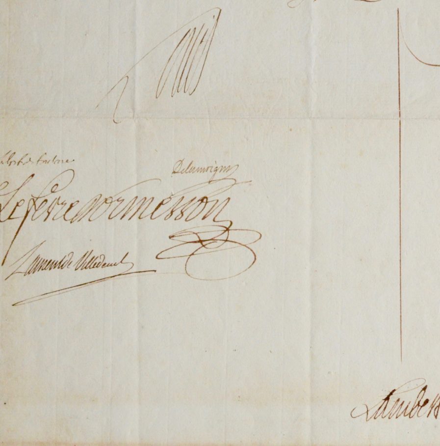 Pièce avec signature autographe de Louis XVI – Traces Écrites : lettres ...