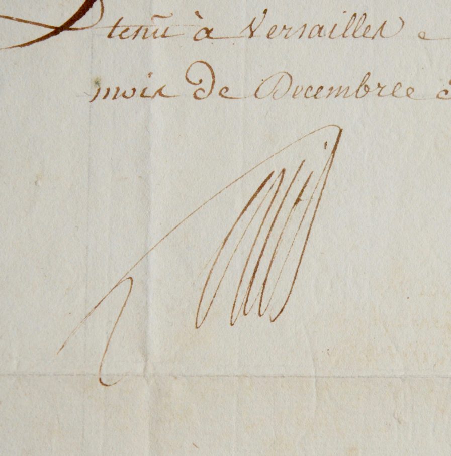 Pièce avec signature autographe de Louis XVI – Traces Écrites : lettres ...