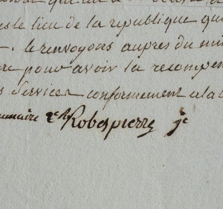 Augustin de Robespierre – Traces Écrites : lettres autographes ...