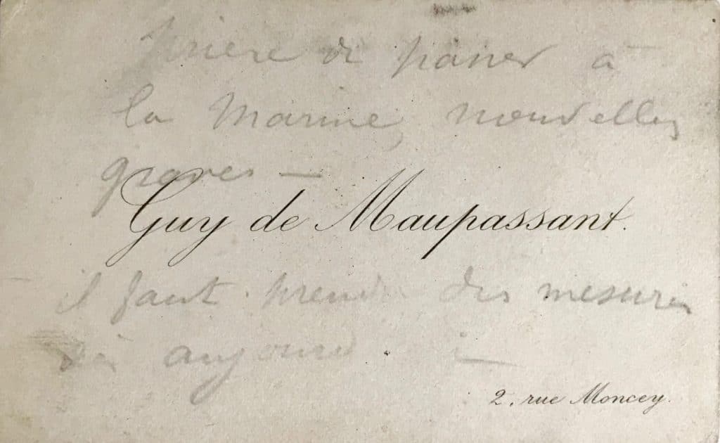 Guy Maupassant (de) – Traces Écrites : lettres autographes, manuscrits ...