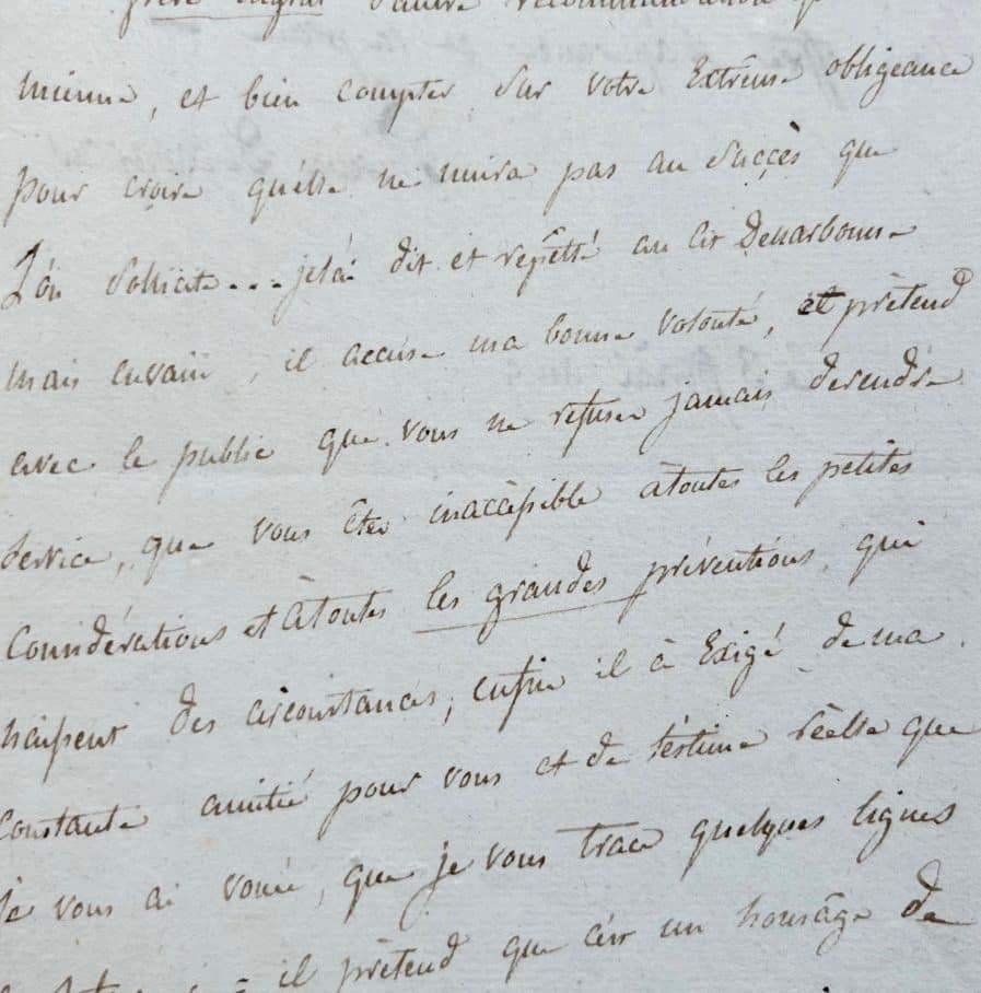 Lettre de recommandation de Madame Tallien, à un « frère ingrat ...
