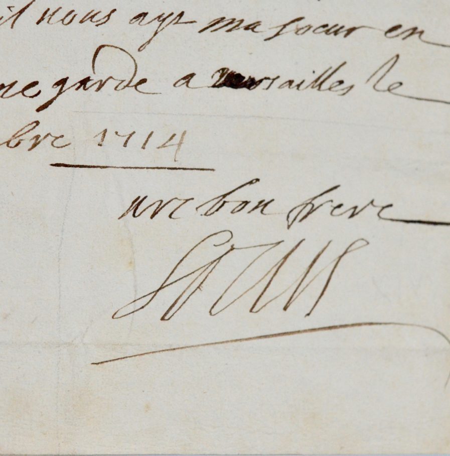 Belle lettre signée de Louis XIV à Mademoiselle de Nemours – Traces ...